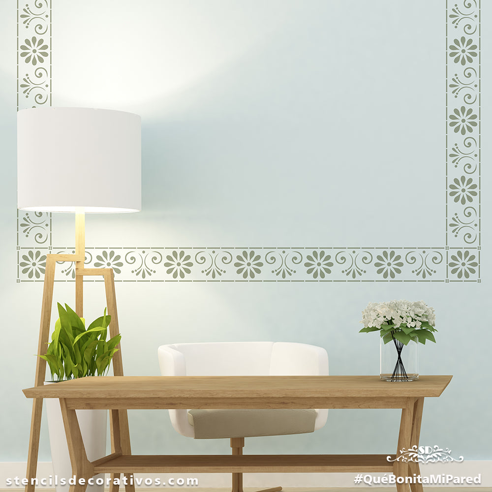 Ideas Para Bordes Con Plantillas De Pared