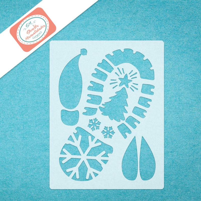 PLANTILLA PARA MANUALIDADES HUELLA DE SANTA CLAUS 02 -Stencils ...
