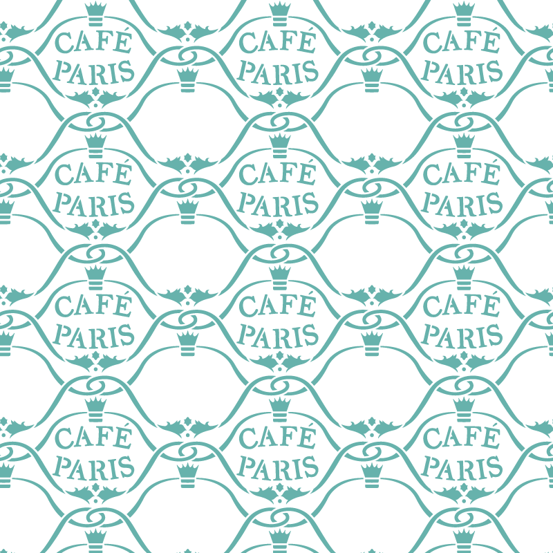 CAFÉ PARÍS -Stencil, plantilla decorativa – SD Stencils Decorativos