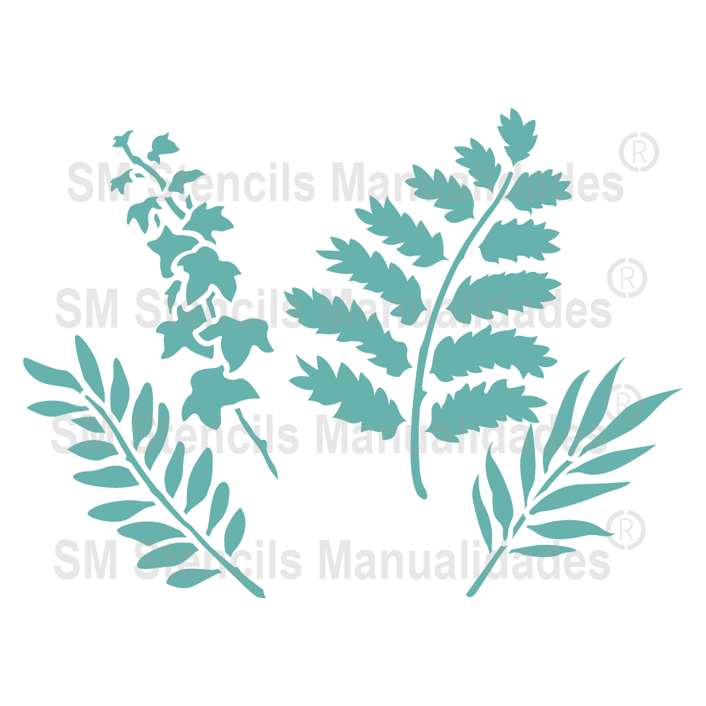 SM STENCILS ÁRBOLES Y RAMAS – SD Stencils Decorativos